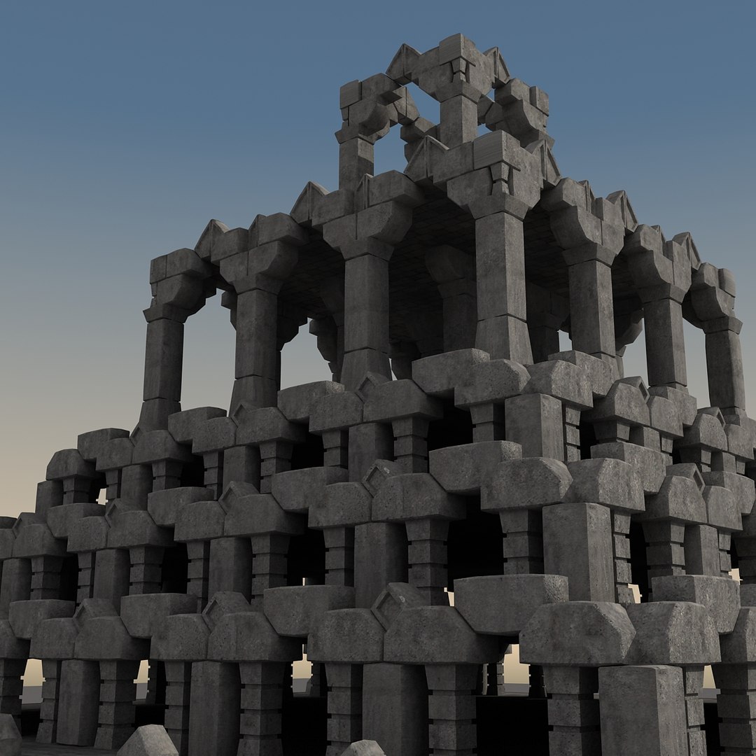 Ancient Fantasy Building 3d Model