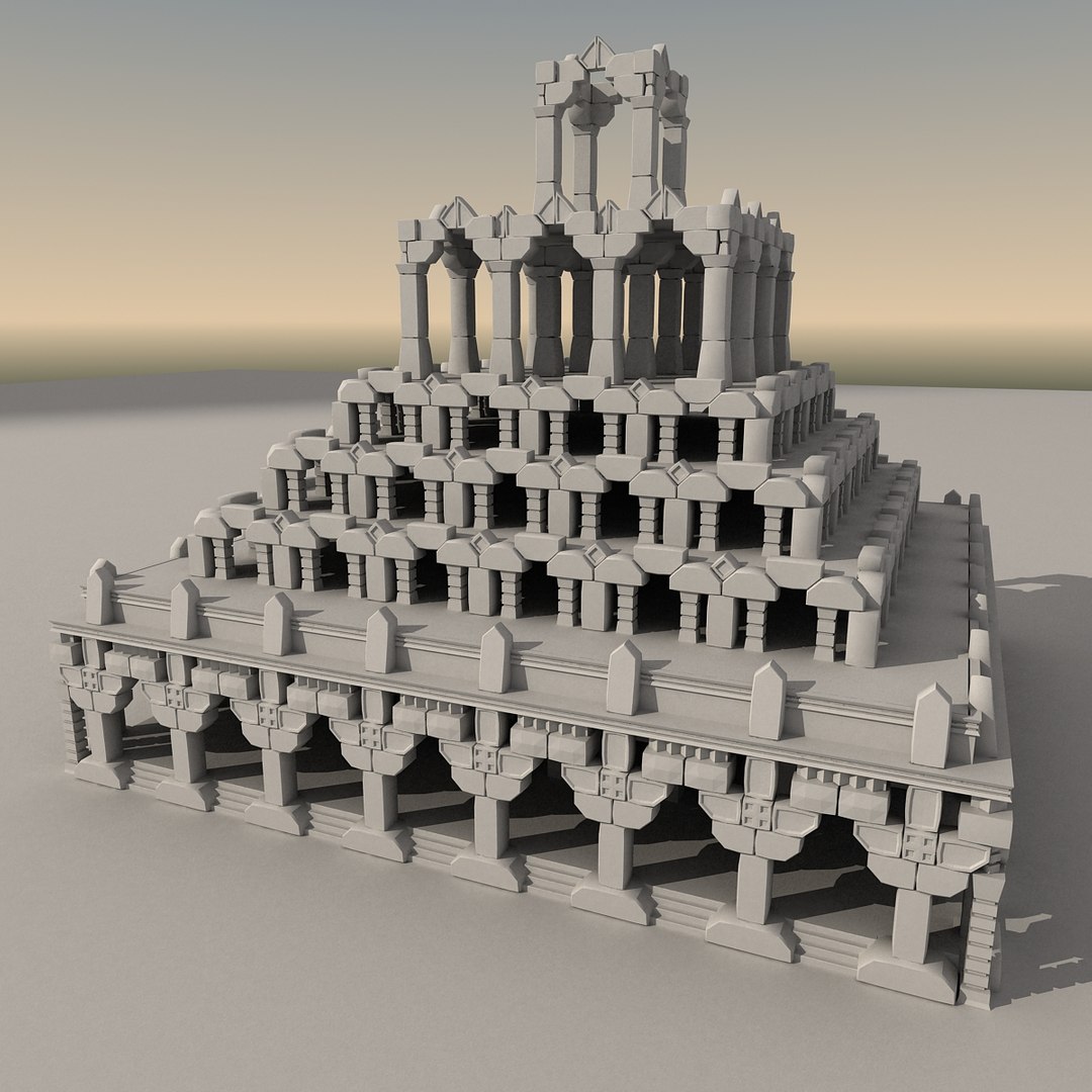 Ancient Fantasy Building 3d Model