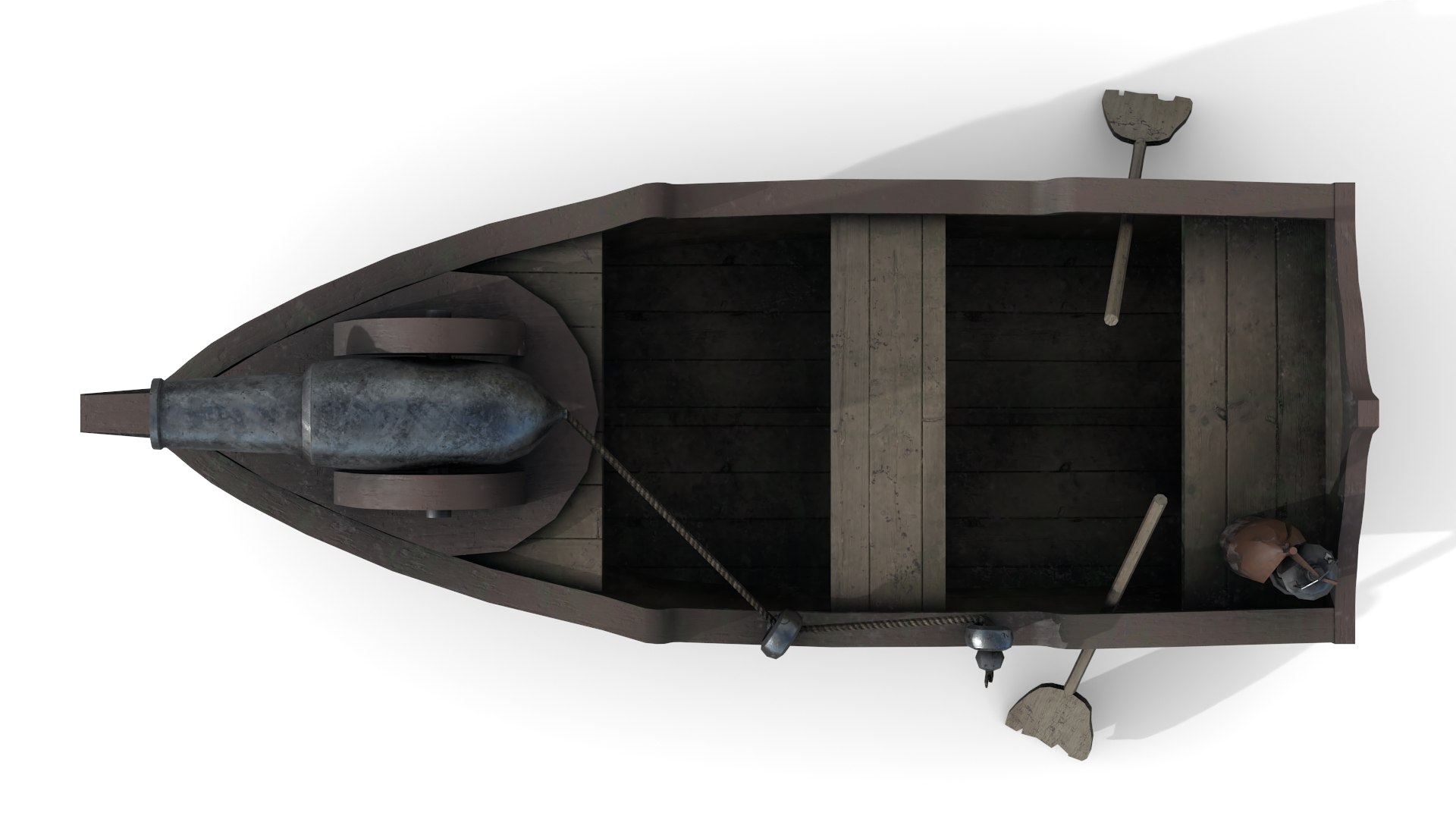 Warship With Cannon 1 3D Model - TurboSquid 1718605