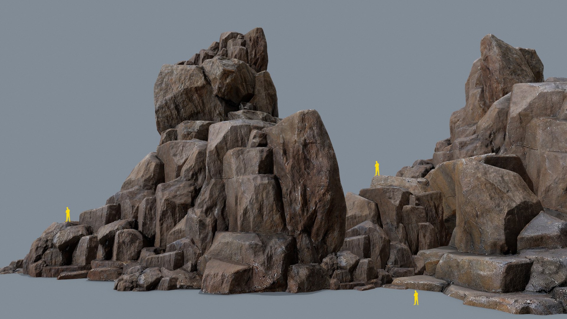 3D Cliff Rocks Model - TurboSquid 2203701