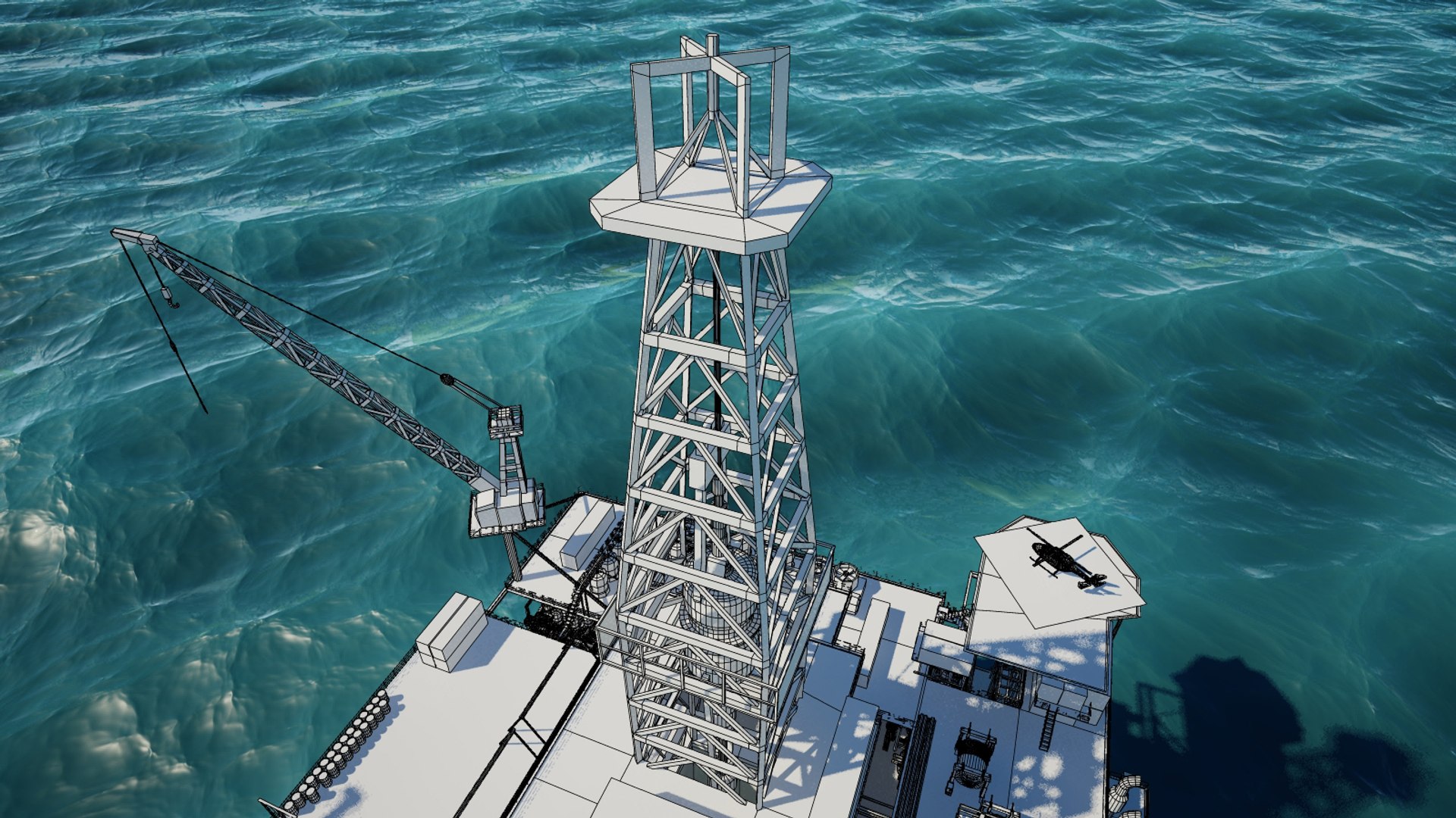 Maya Offshore Oil Platform