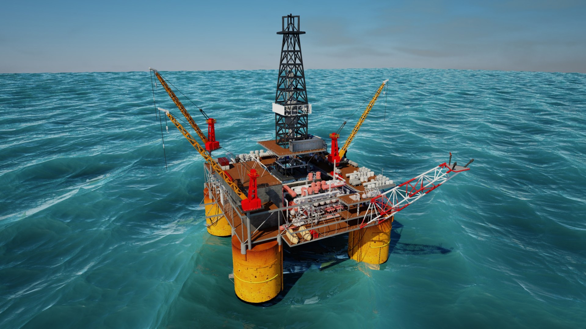 Maya Offshore Oil Platform