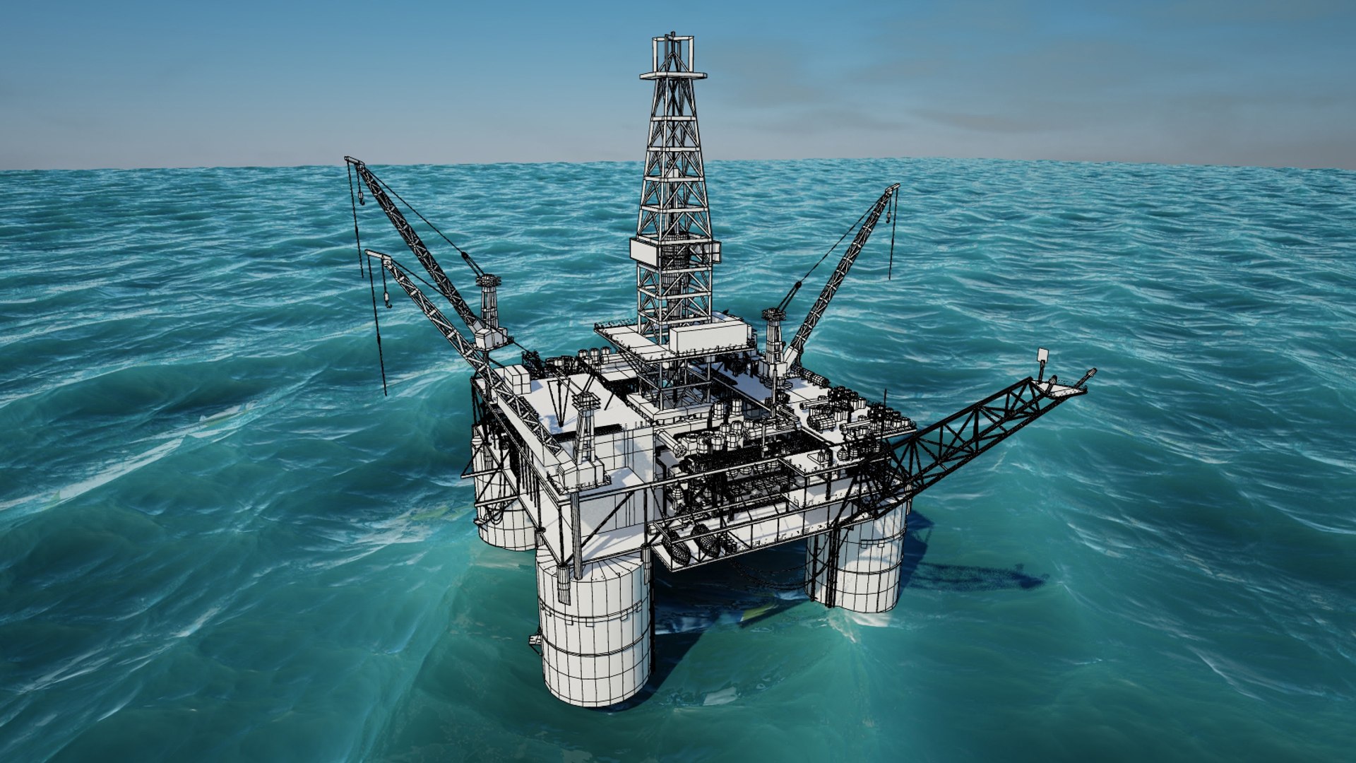 Maya Offshore Oil Platform