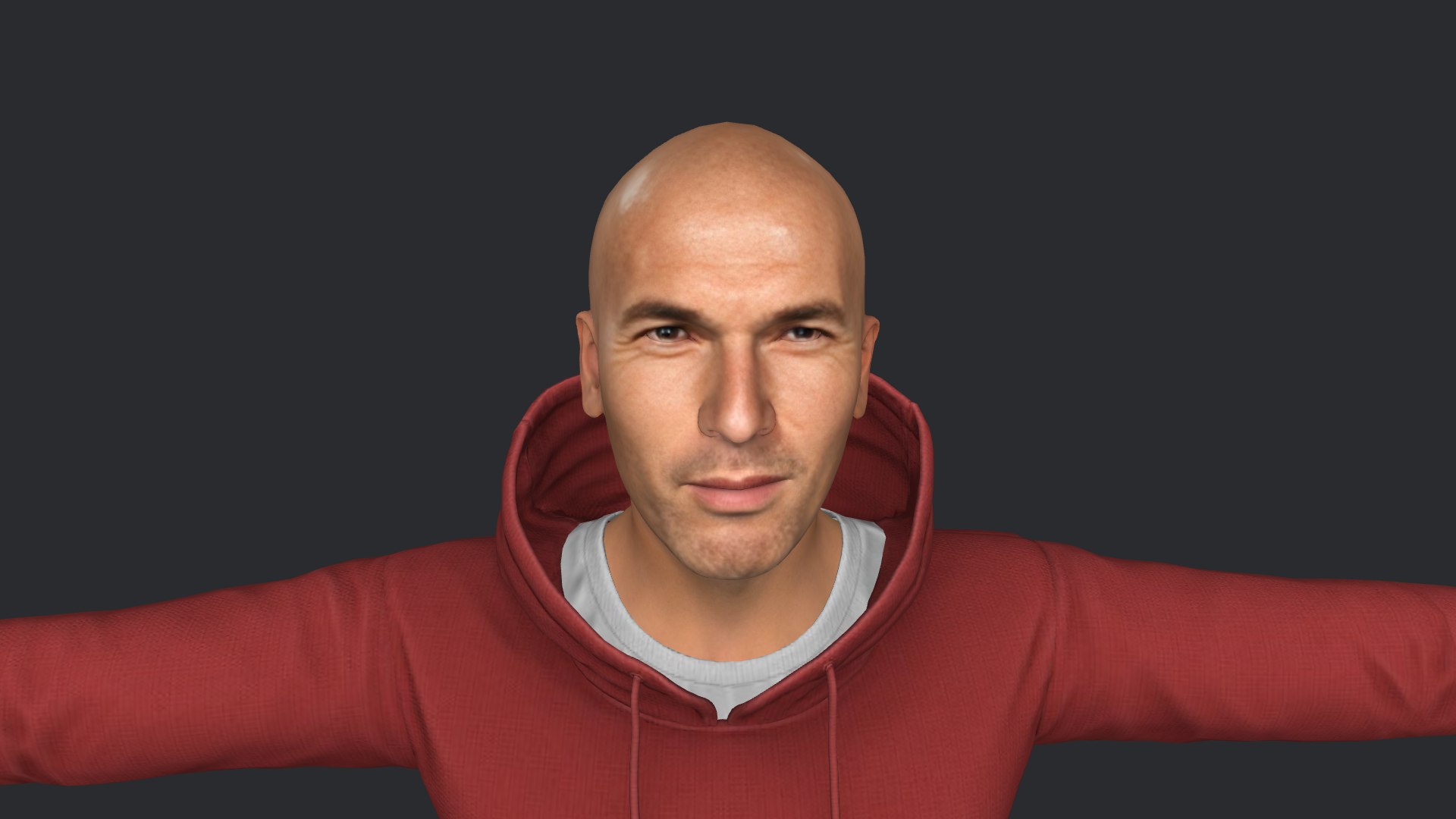 3D Zinedine Zidane Hyper Realistic Full Body Fully Rigged 3D Character ...