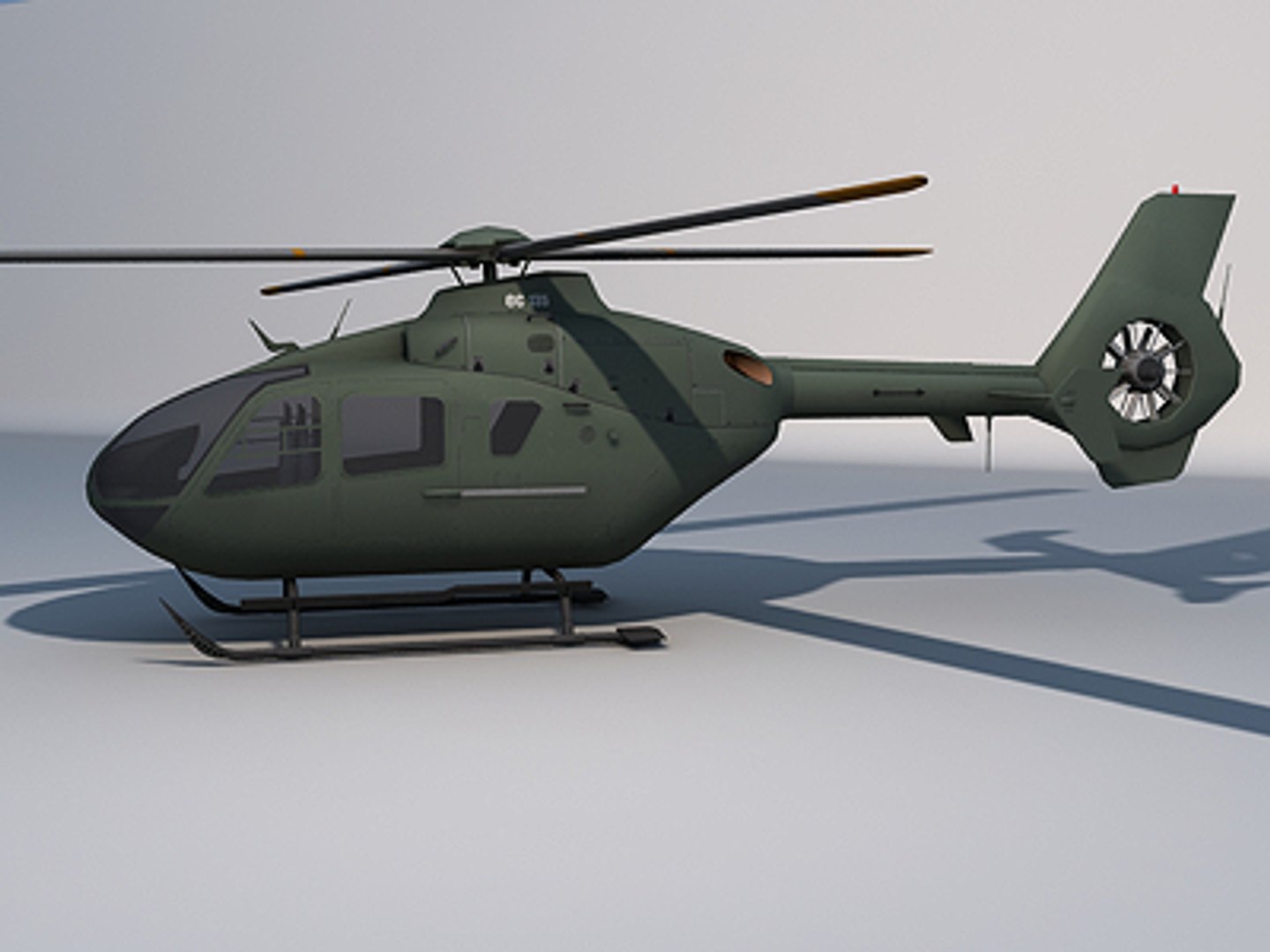 Ec 135 Helicopter Games 3d Model