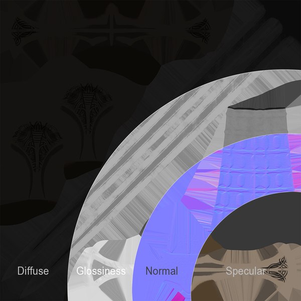 modelo 3d Colección de espadas Texturas 8k PBR - TurboSquid 2124288