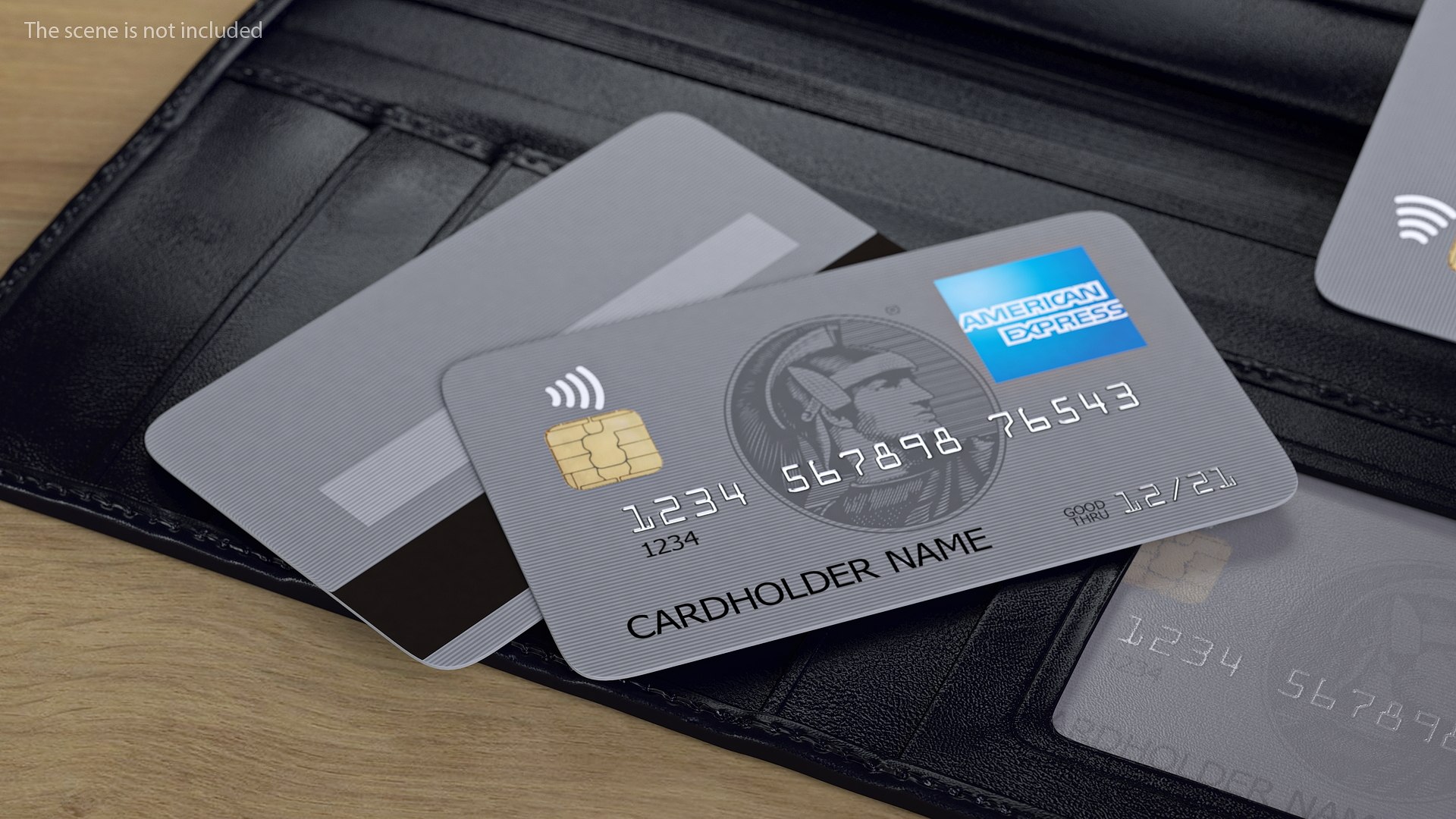 3D American Express Credit Card Model - TurboSquid 2045448