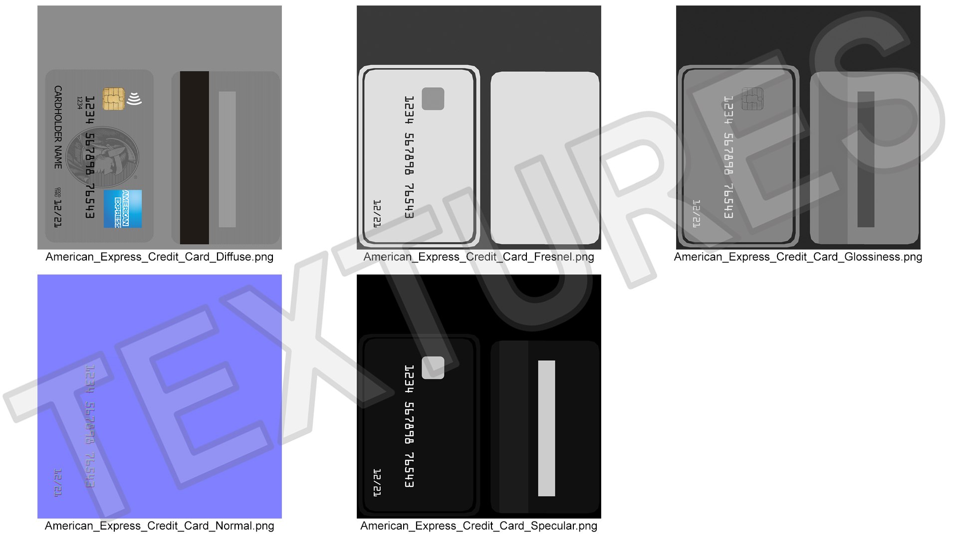 3D American Express Credit Card Model - TurboSquid 2045448