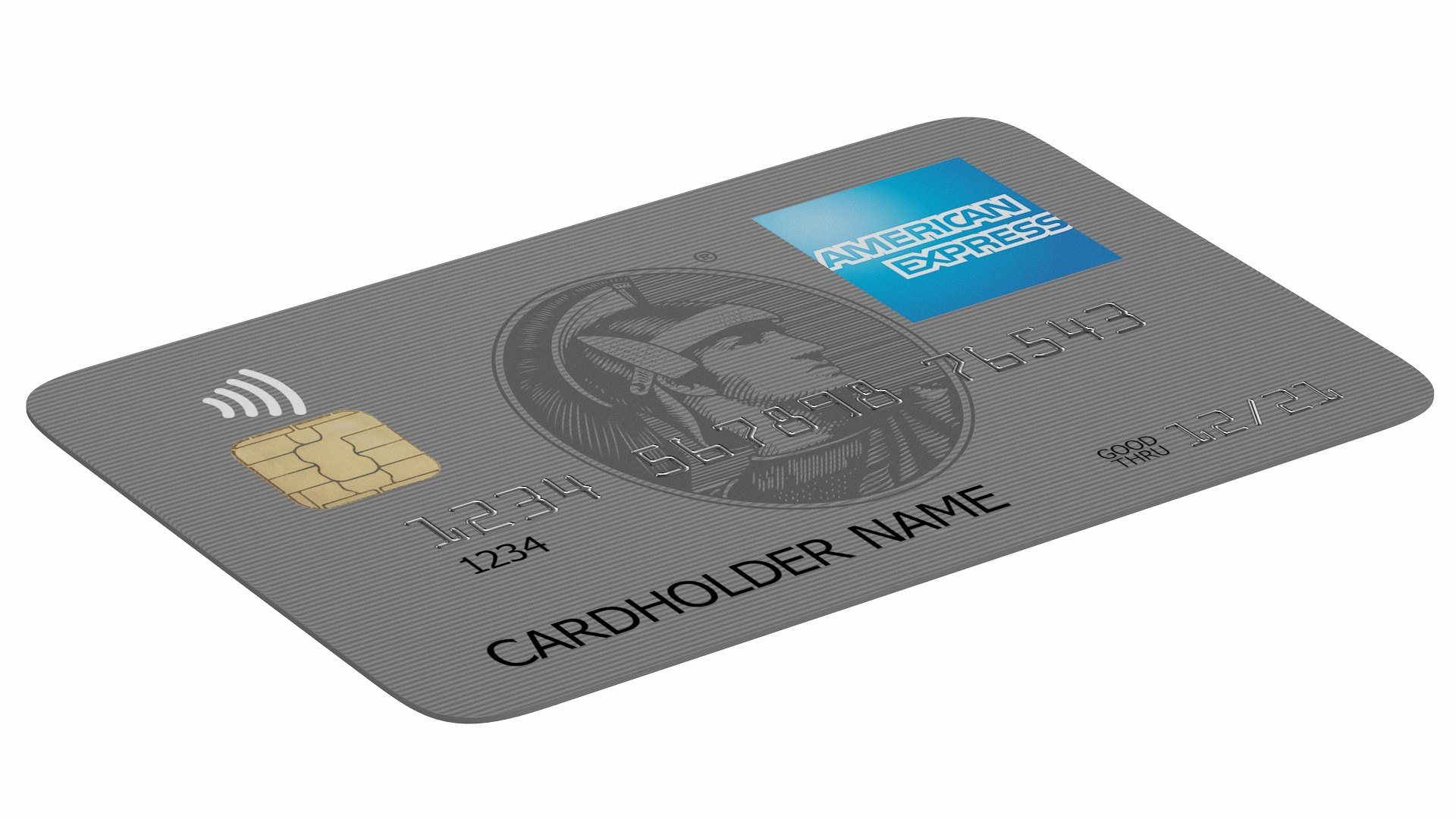 3D American Express Credit Card Model - TurboSquid 2045448