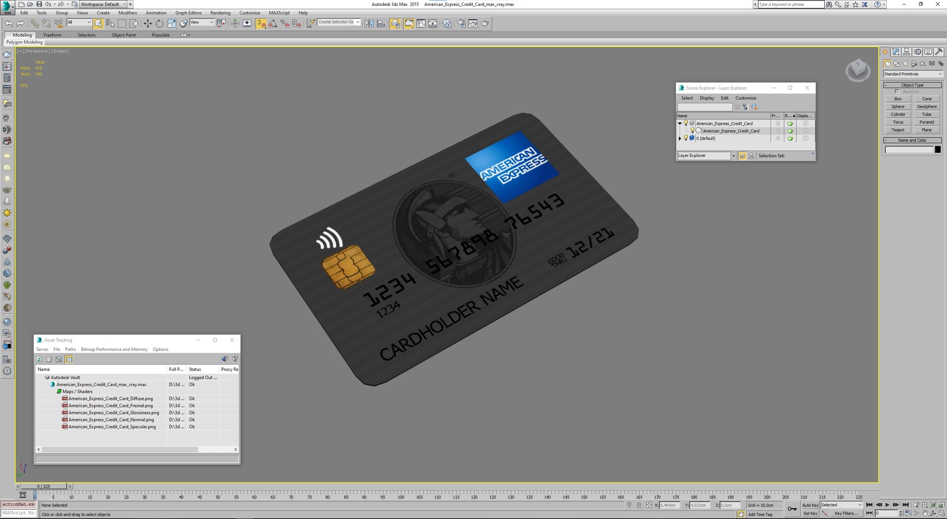 3D American Express Credit Card Model - TurboSquid 2045448