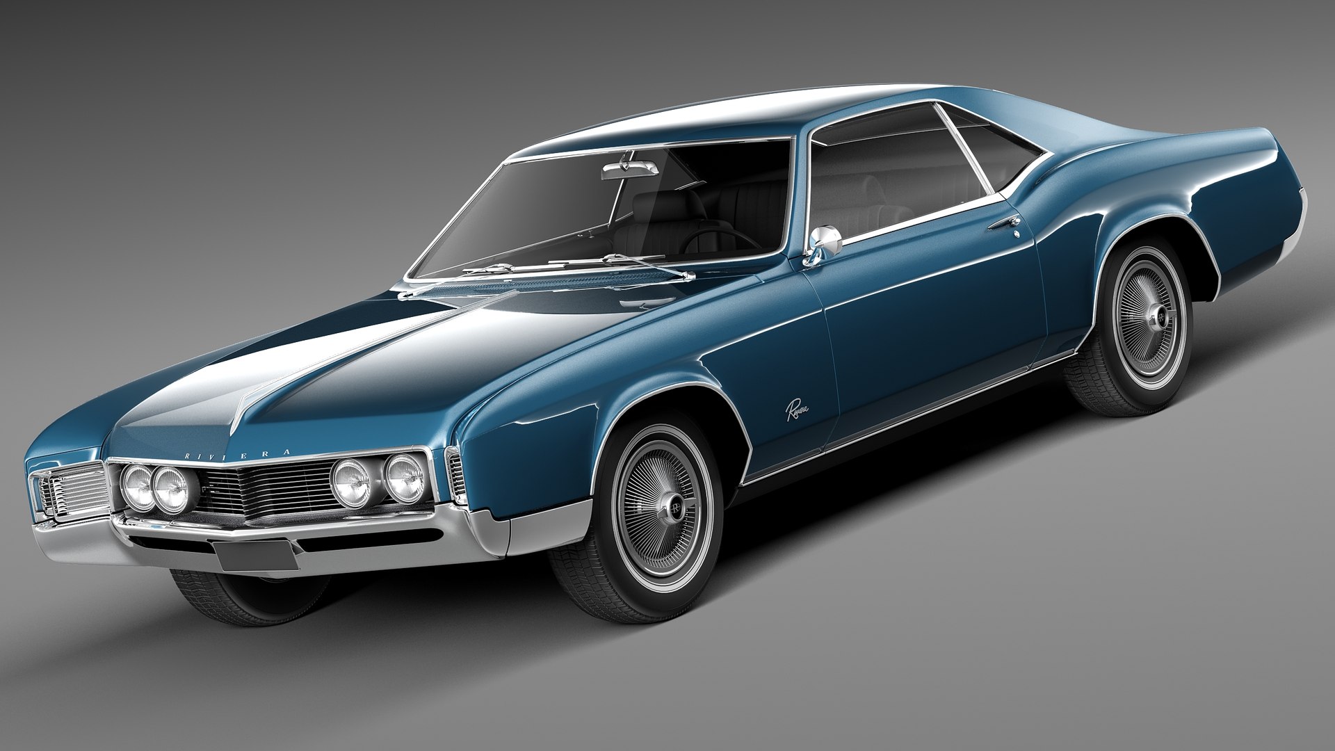 3ds 1966 Antique Luxury Buick Riviera