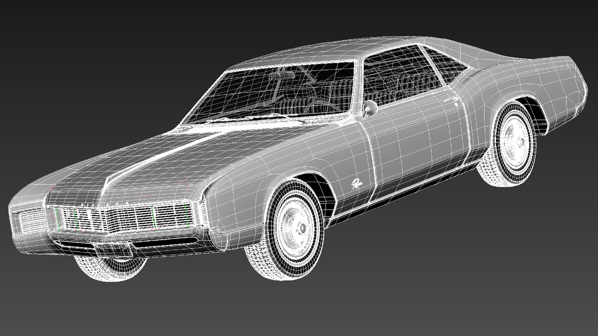 3ds 1966 Antique Luxury Buick Riviera