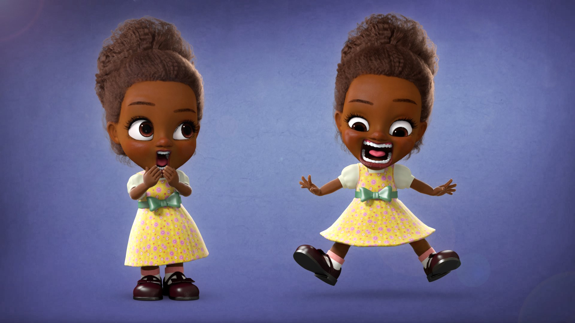Cartoon Girl Luella Model - TurboSquid 1990443