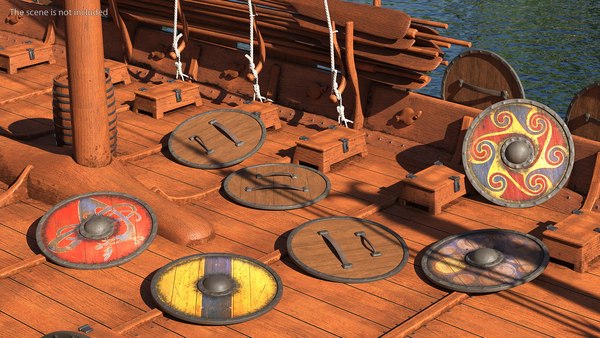 3D Viking Shields Set model - TurboSquid 1796833