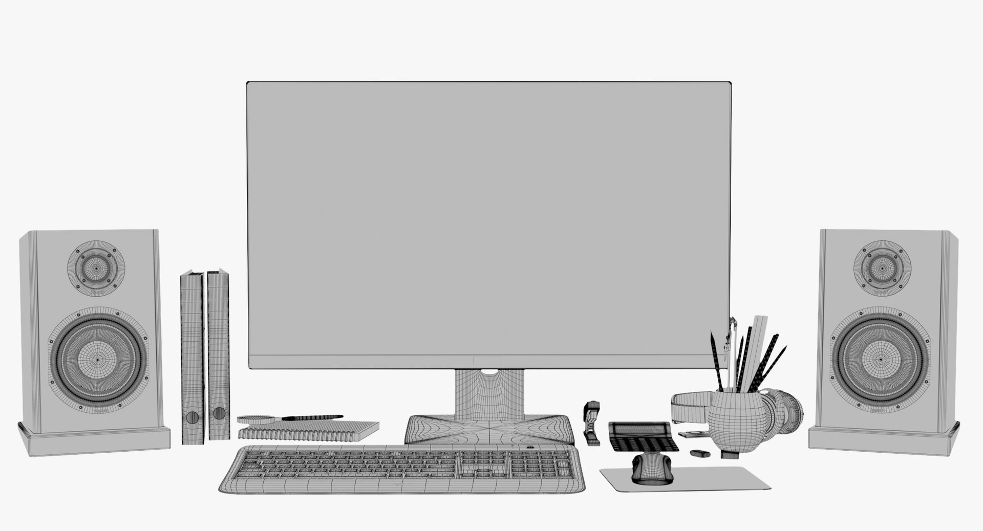 Computer Set 3D - TurboSquid 1275789