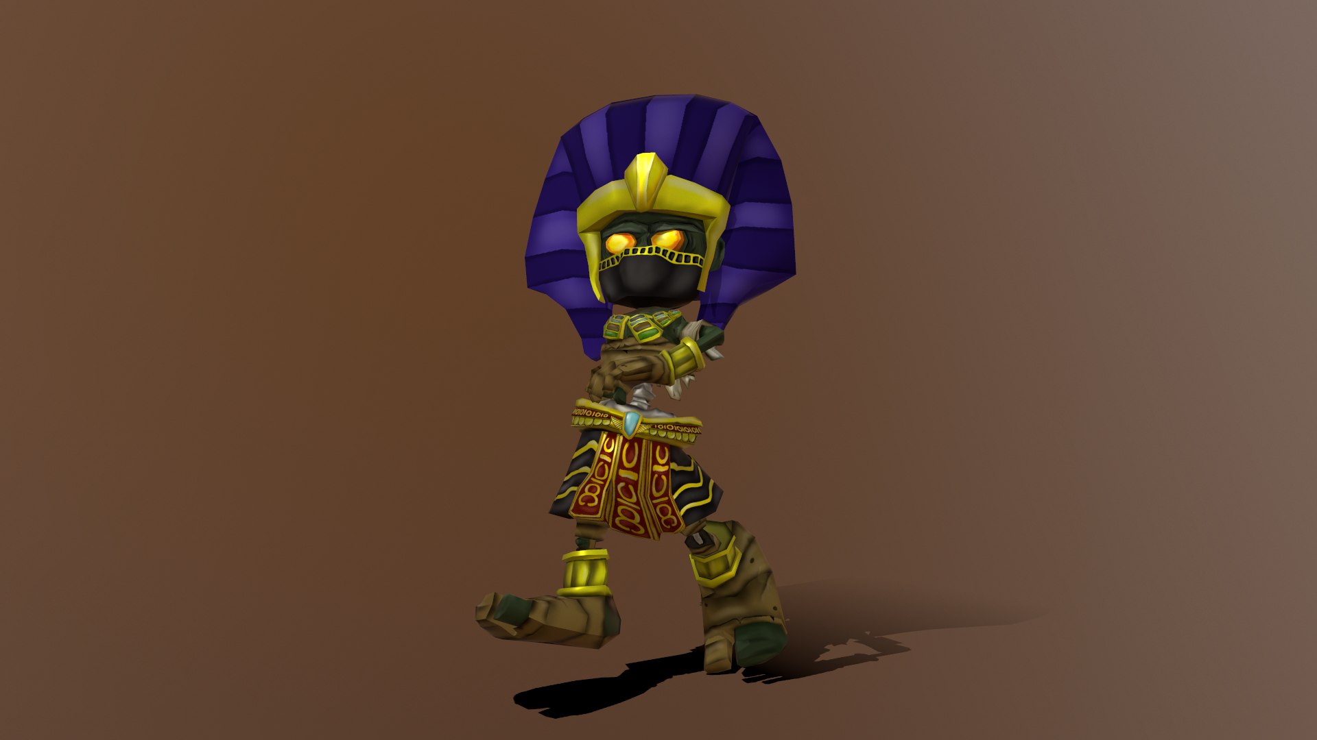 Pharaoh fully rigged 3D model - TurboSquid 1589392