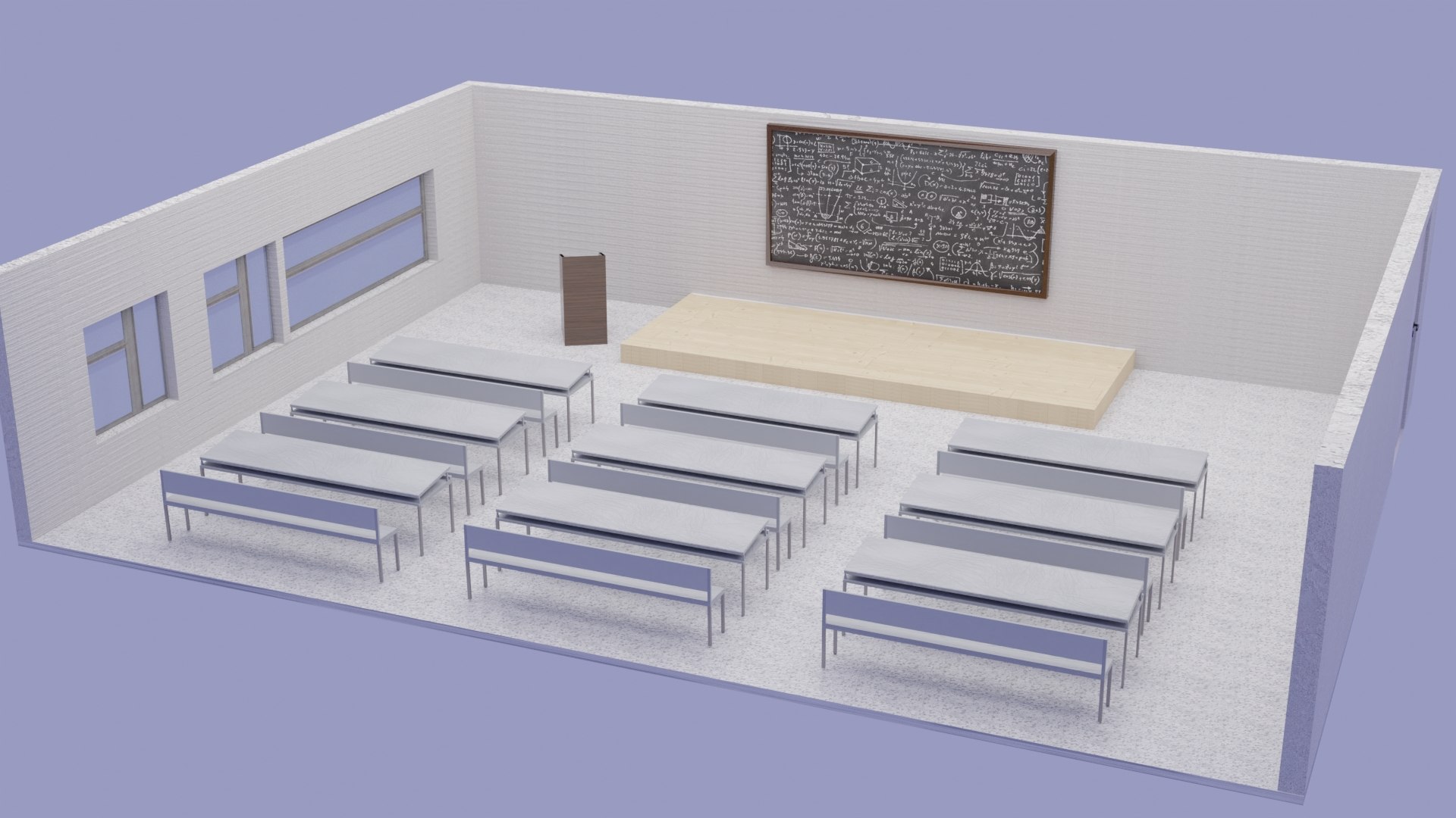 3D model Classroom - TurboSquid 1891949