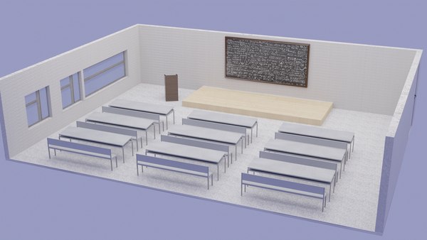 Classroom Blender Models for Download | TurboSquid