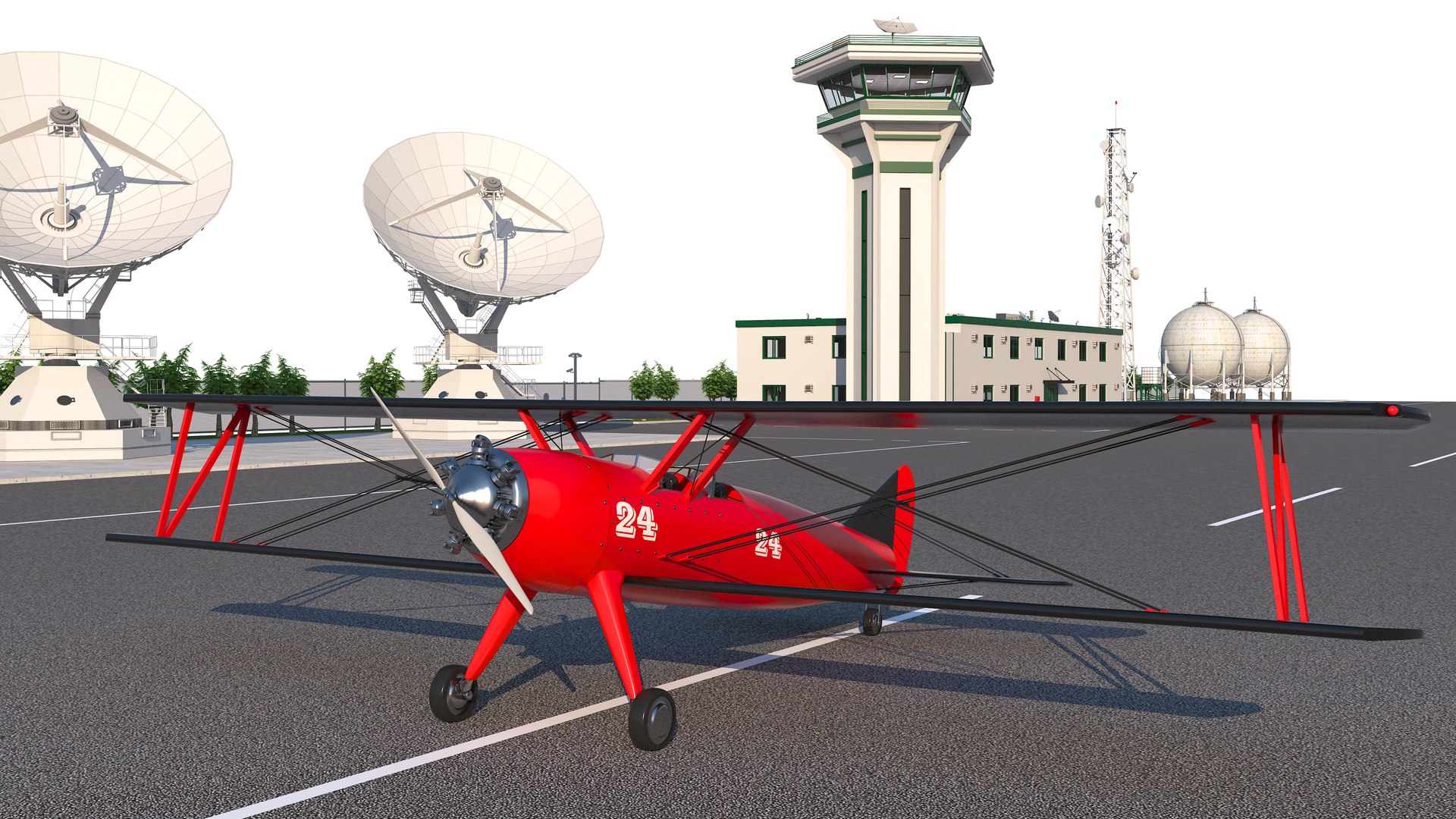 Military Airport 3D Model - TurboSquid 2117035