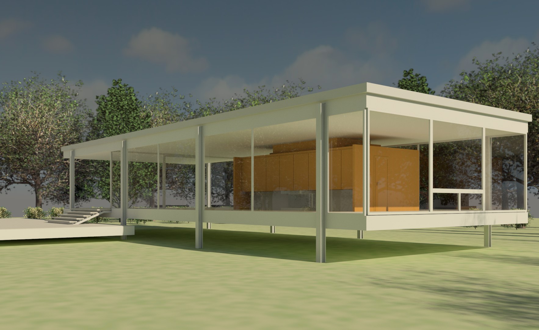 3D farnsworth model - TurboSquid 1310194