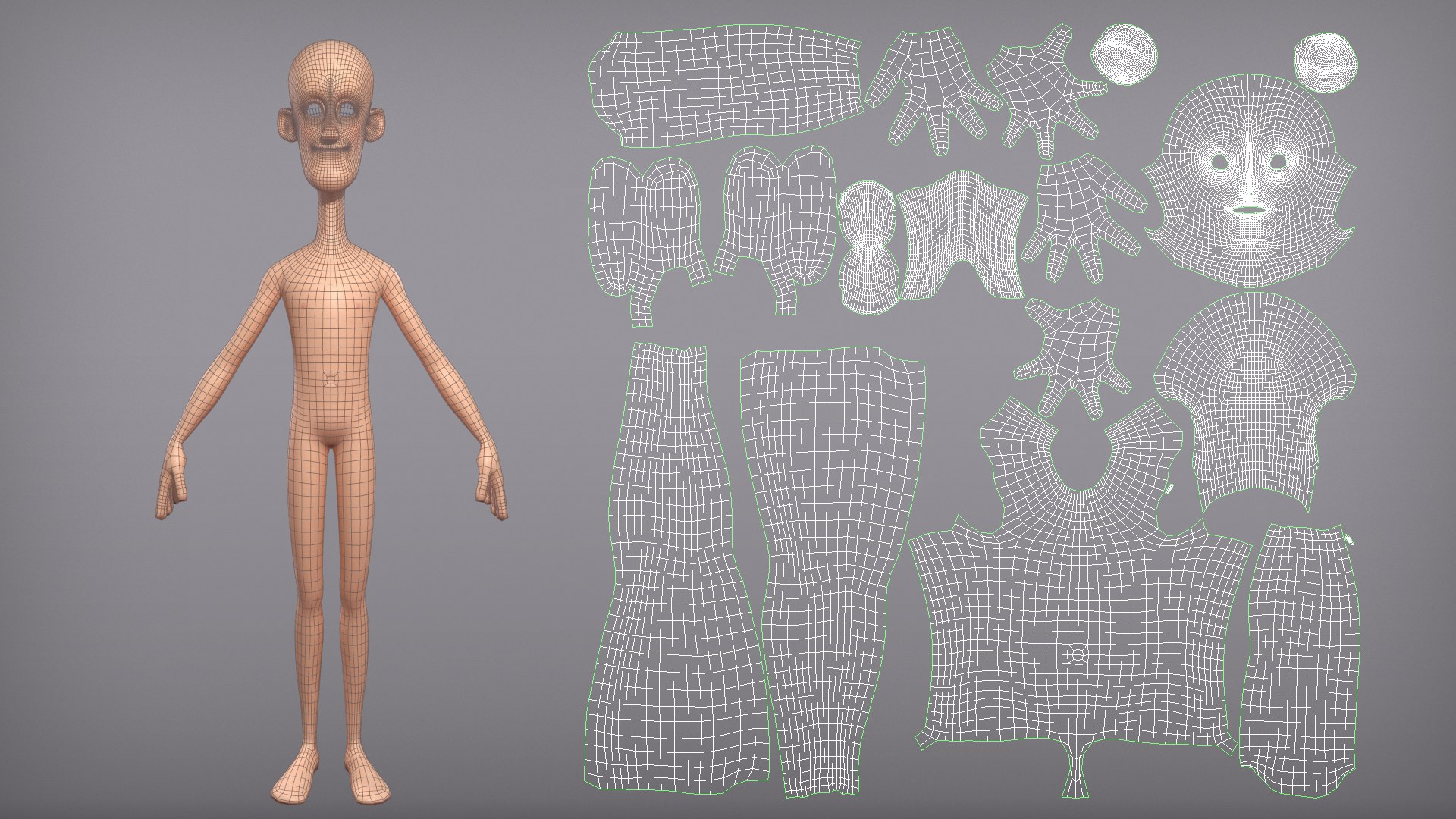 3D Character Body Model - TurboSquid 1594596