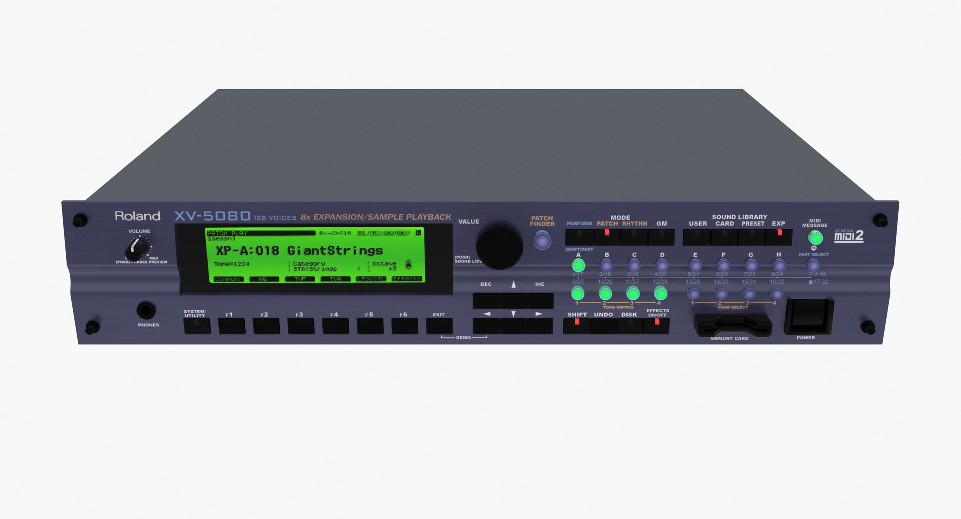 roland xv5080 rack 3d max
