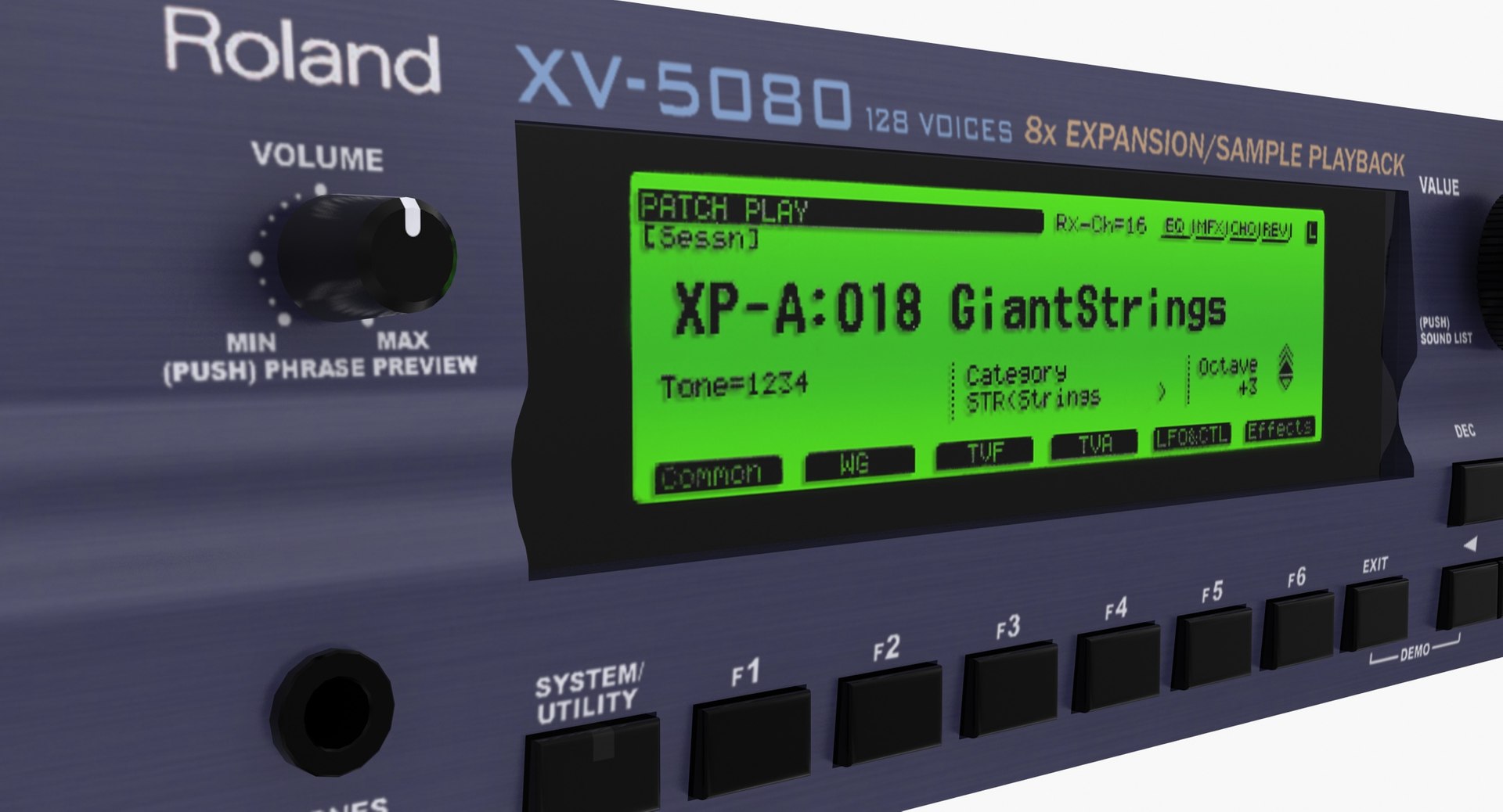 roland xv5080 rack 3d max