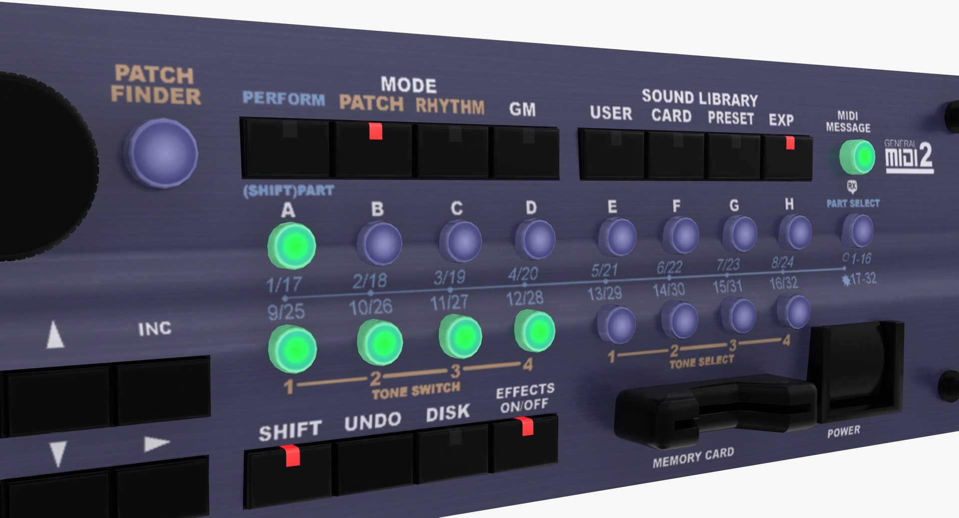 roland xv5080 rack 3d max