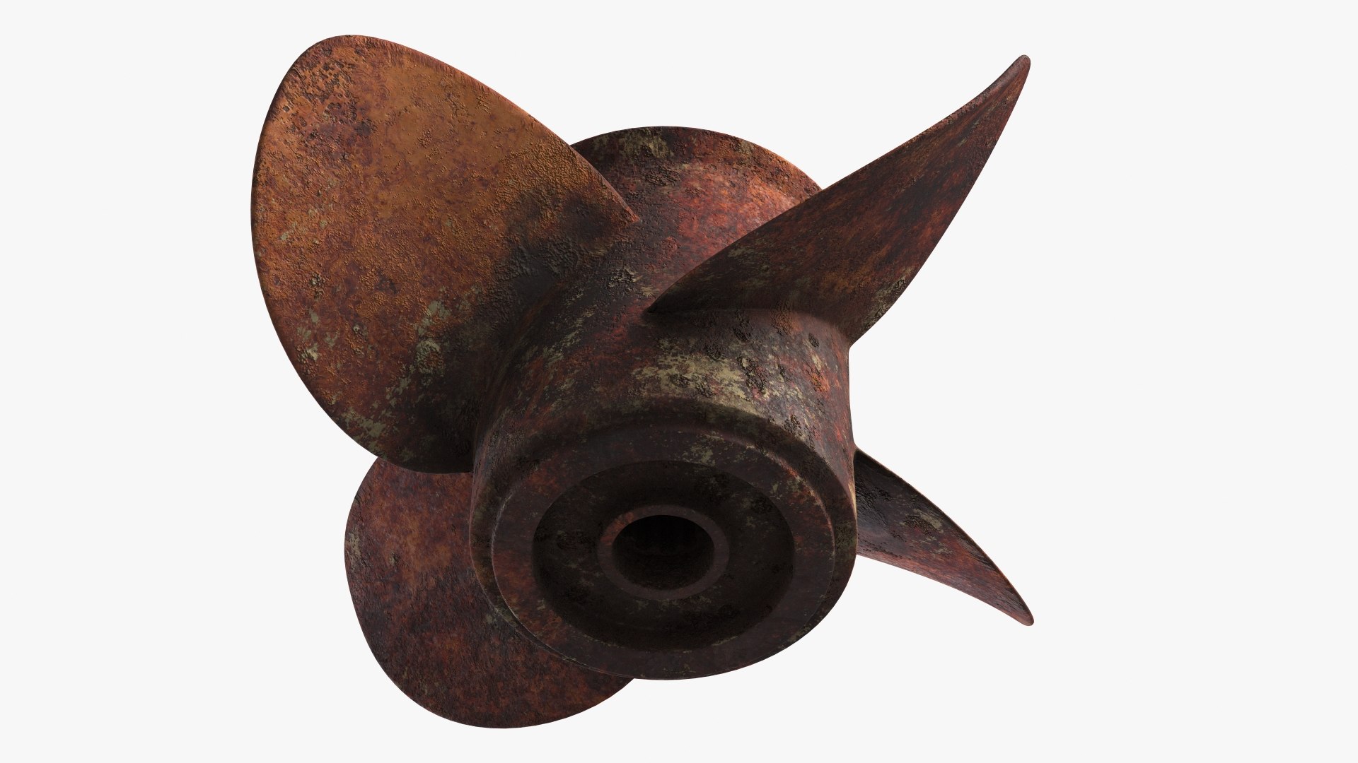 Boat propeller rusty model - TurboSquid 1713434