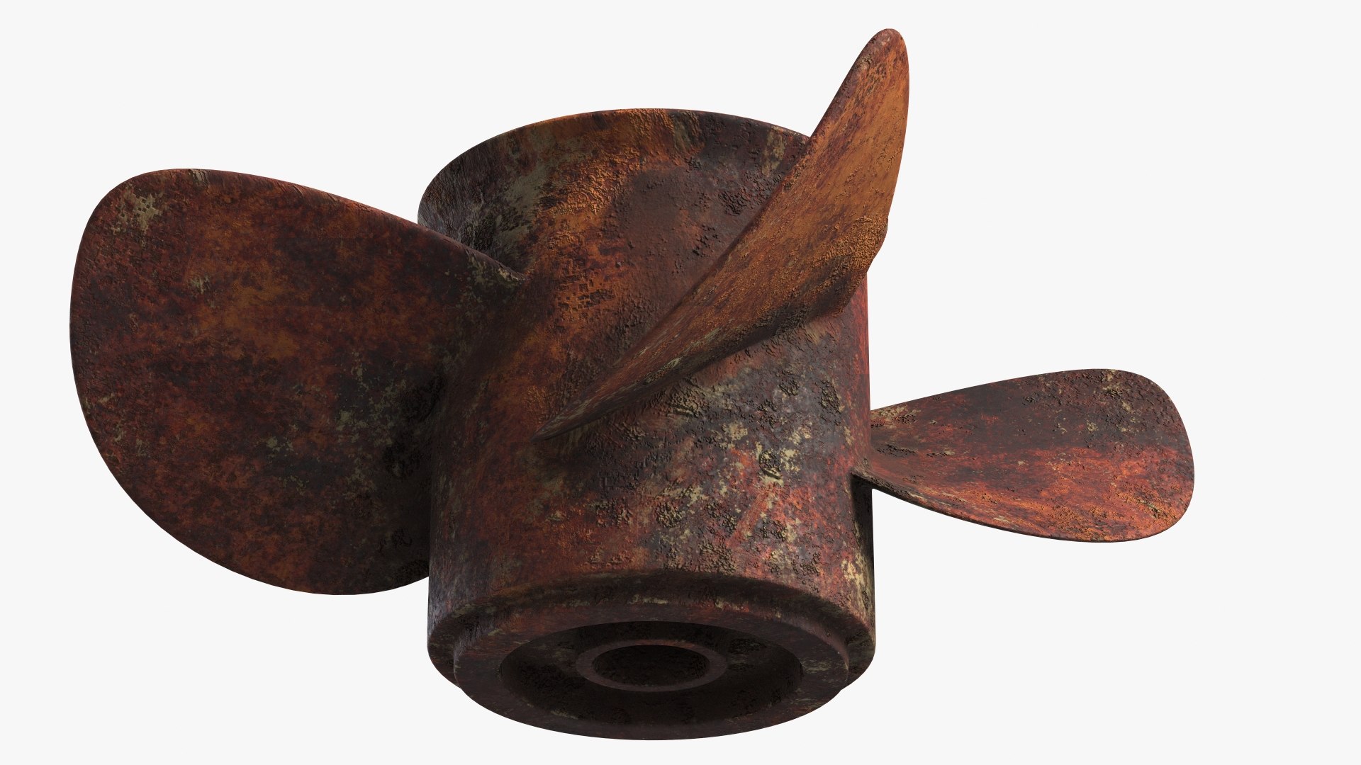 Boat propeller rusty model - TurboSquid 1713434