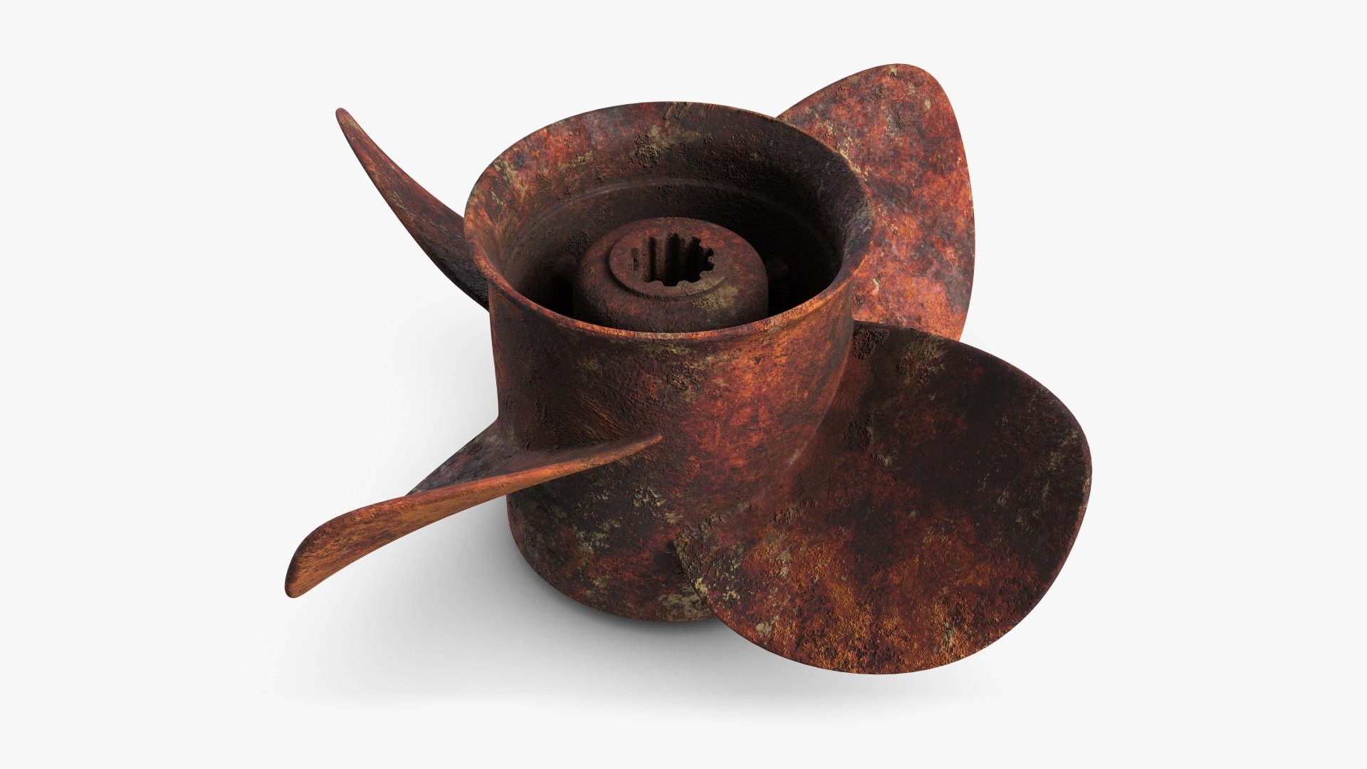 Boat propeller rusty model - TurboSquid 1713434