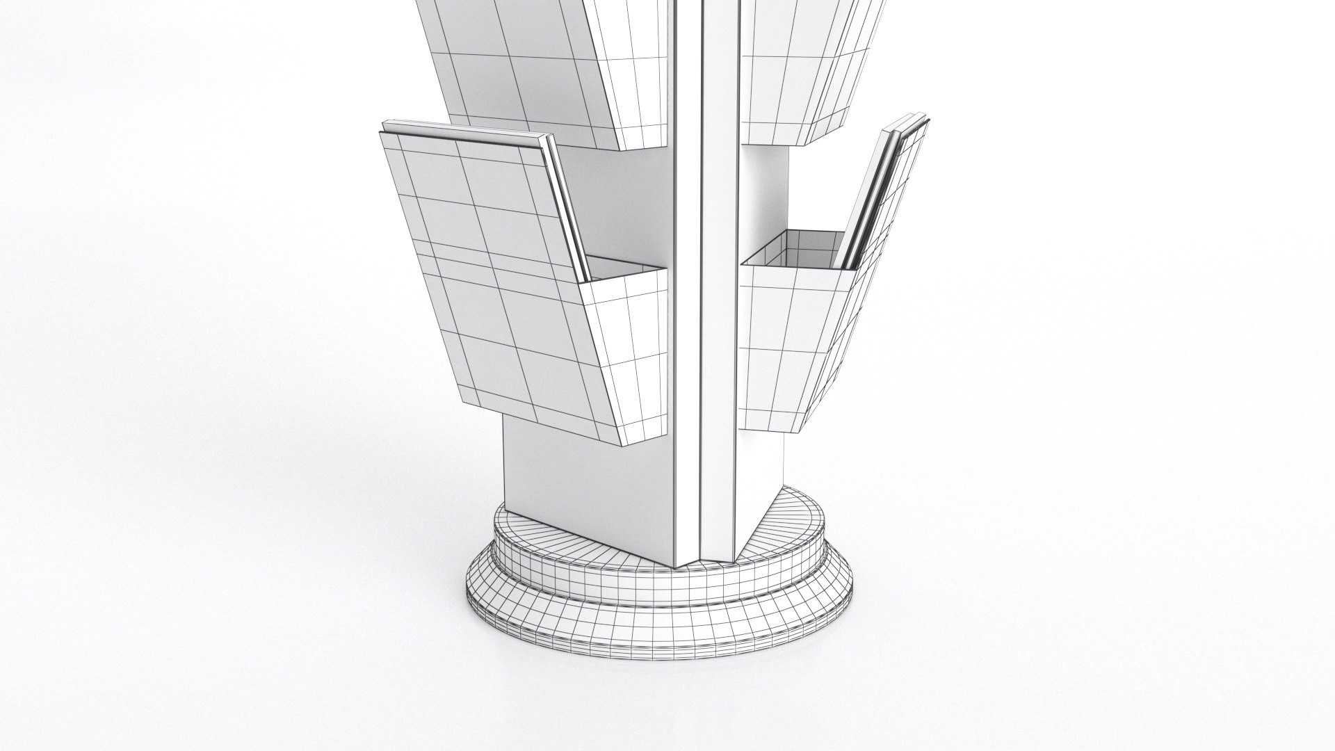 Brochure Stand- Flyers Rack 3D Model - TurboSquid 1968185