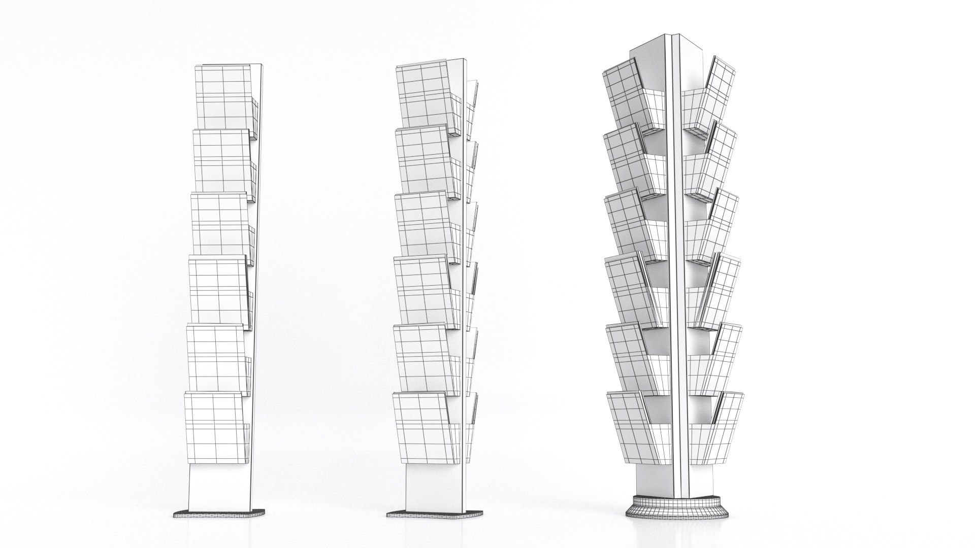 Brochure Stand- Flyers Rack 3D Model - TurboSquid 1968185