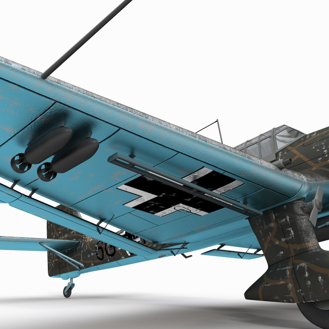 German Wwii Dive Bomber 3d Model