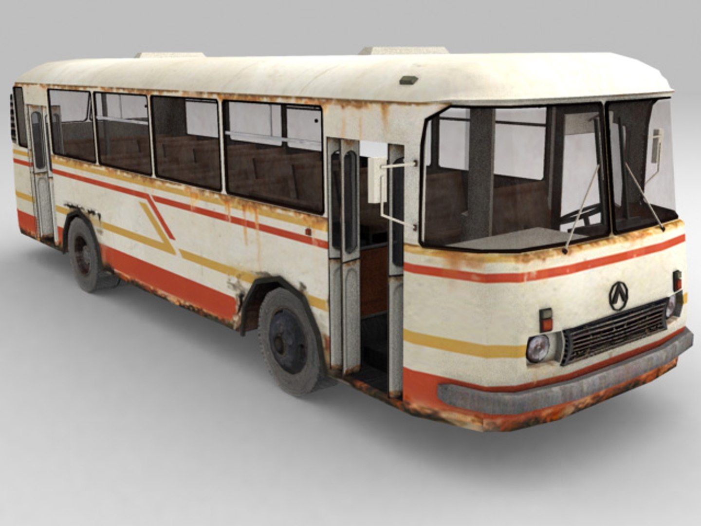 Russian Laz Bus 3d Model