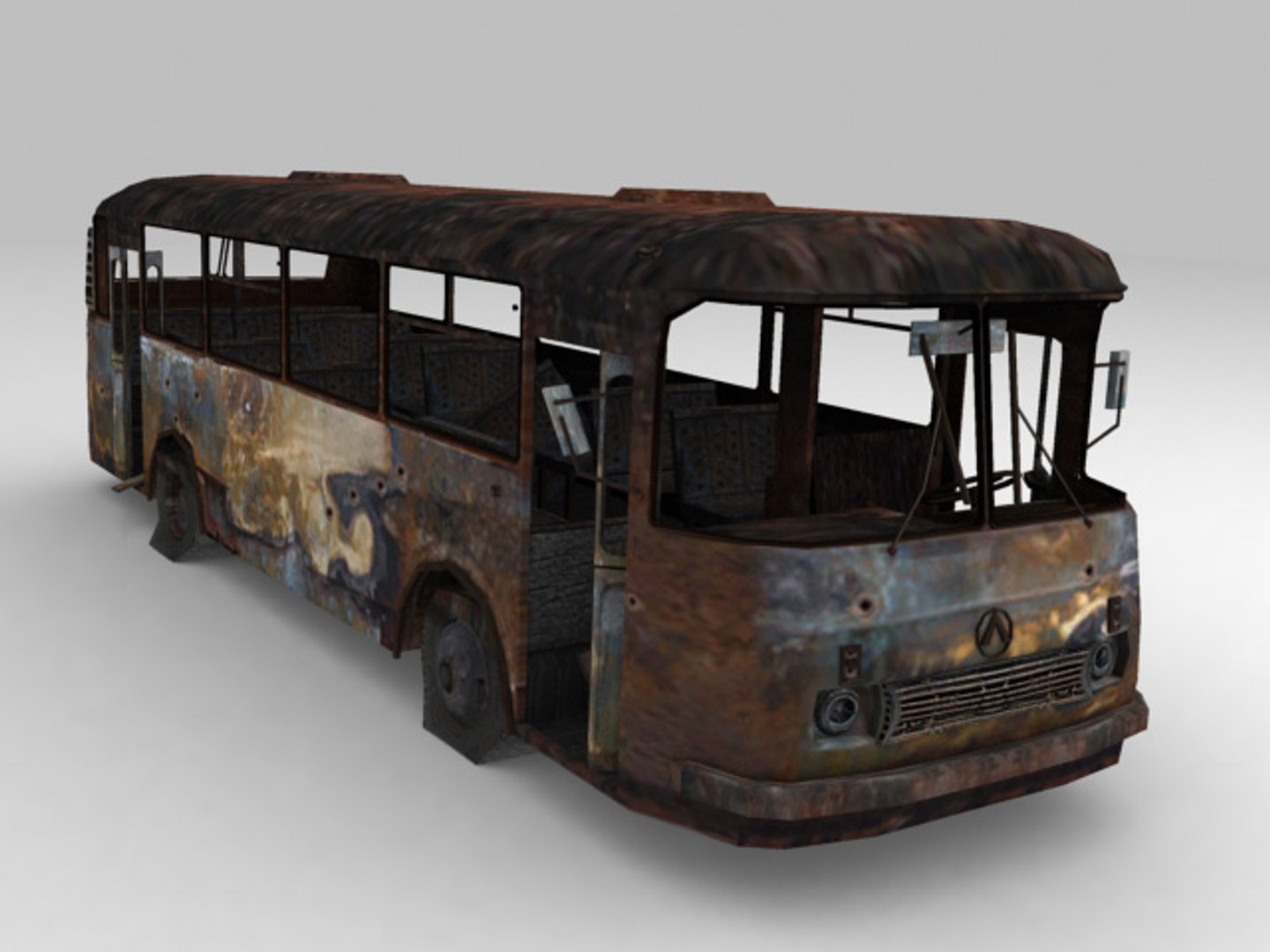Russian Laz Bus 3d Model