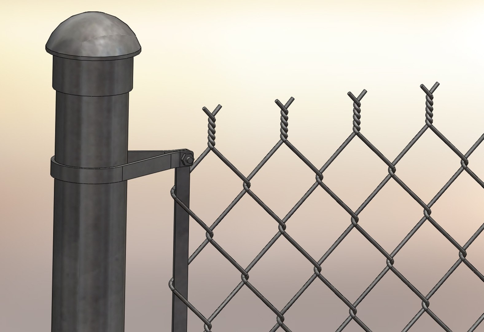 Solidworks Adjustable Height Chain Link 3d Model