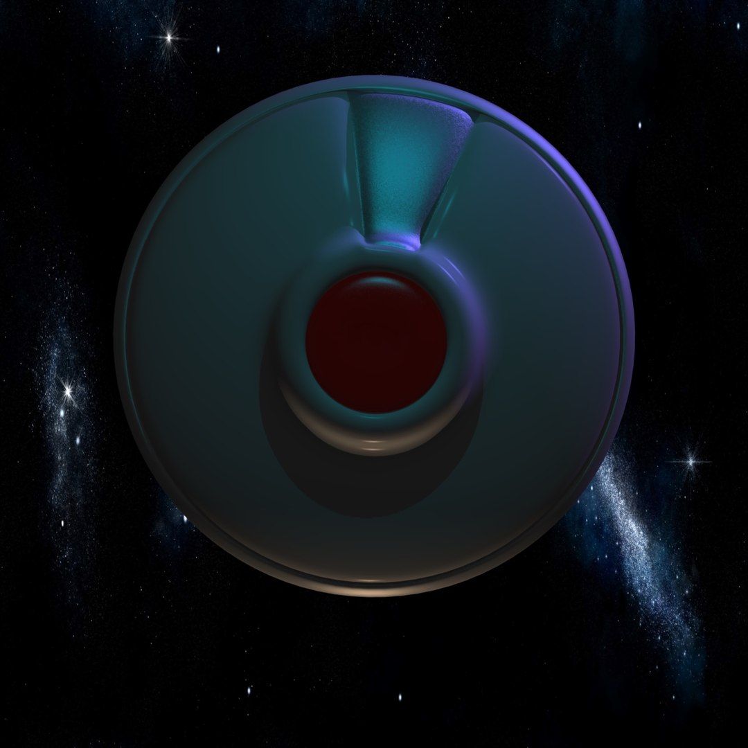 Flying Saucer Spaceship Obj