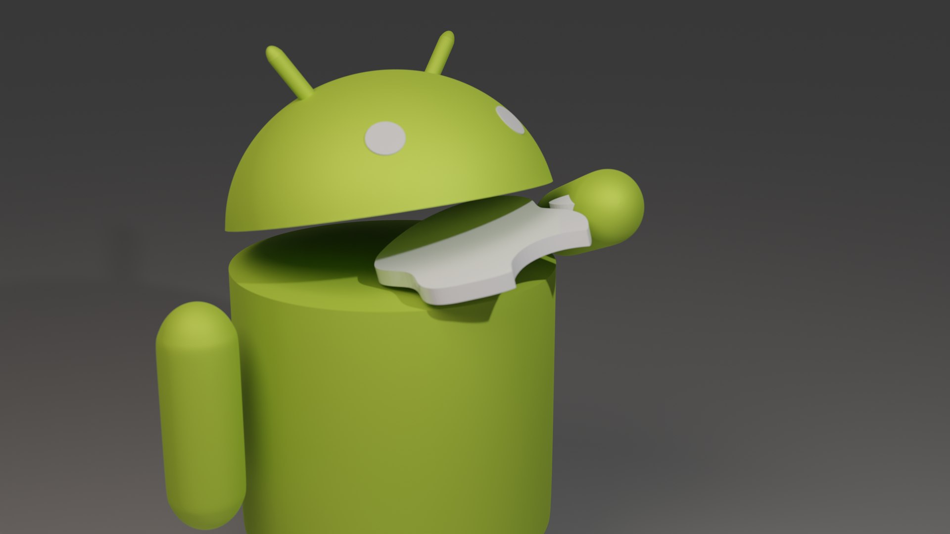 3D Green Android Mascot - TurboSquid 1923020