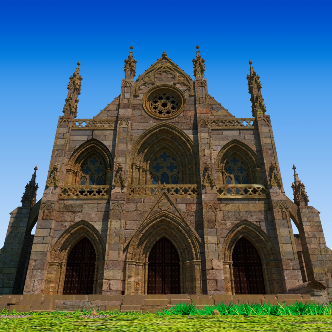 Gothic Church 3D Model - TurboSquid 1258073
