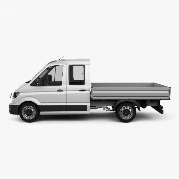 modelo 3d Volkswagen Crafter Double Cab Dropside 2017 - TurboSquid 1425663