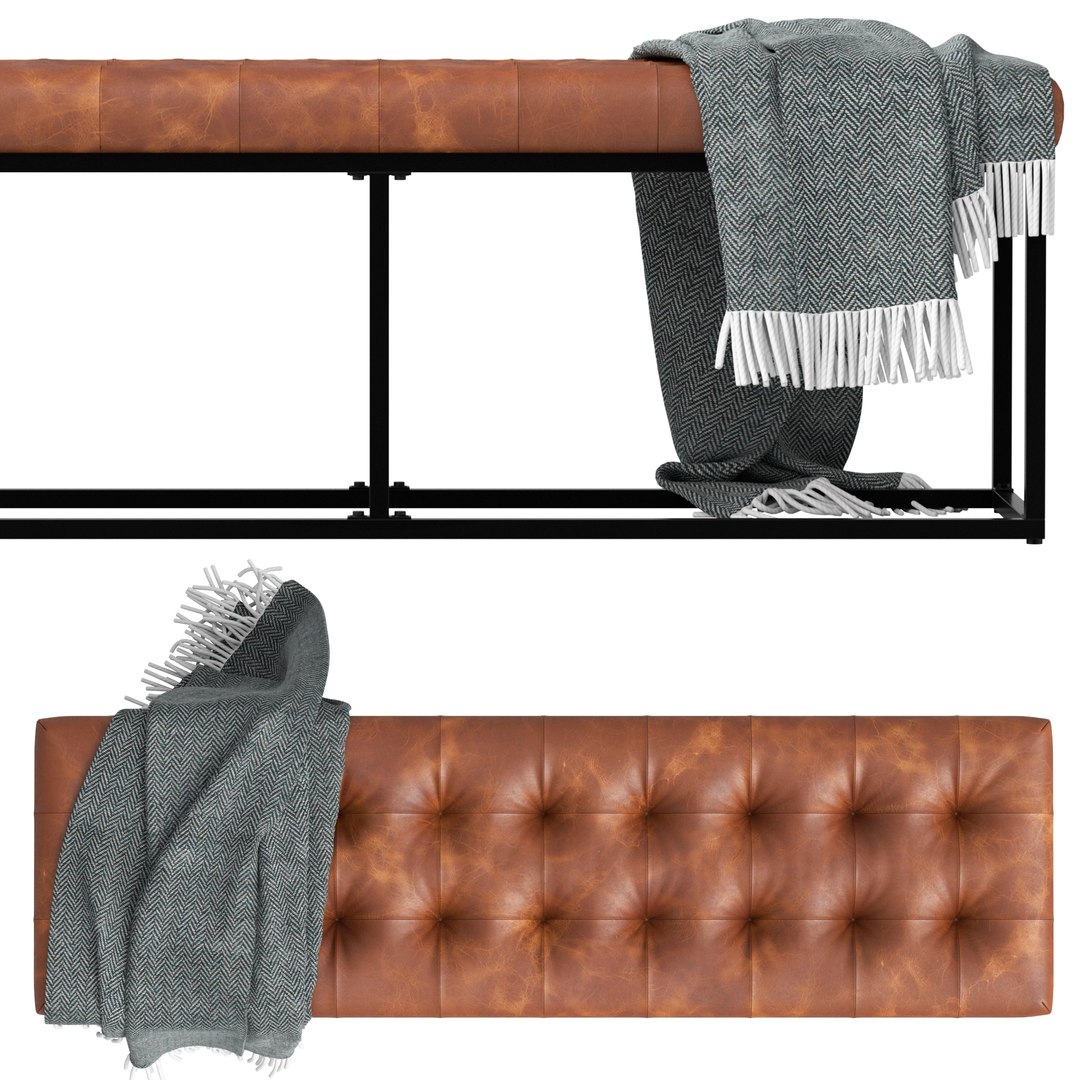 Cult Furniture Helier Bench 3D - TurboSquid 2165902