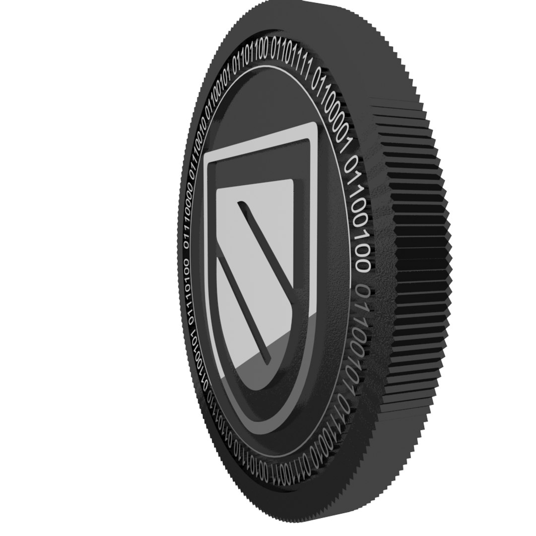 Sentinel Black Coin 3D Model - TurboSquid 1555934