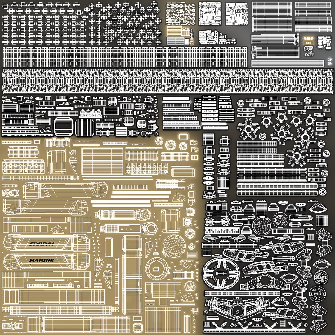 Robotic System Harris T7 Sand Color 3D Model - TurboSquid 2137109