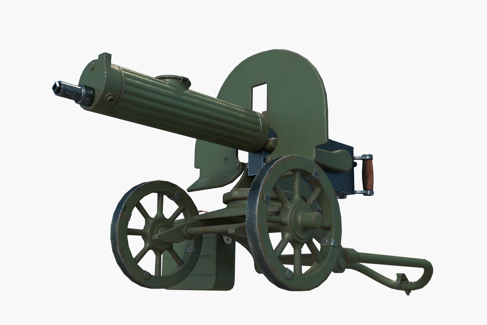 Machine Gun Maxim 3D Model - TurboSquid 1878420