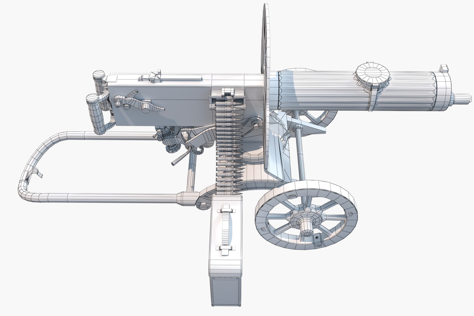 Machine Gun Maxim 3D Model - TurboSquid 1878420