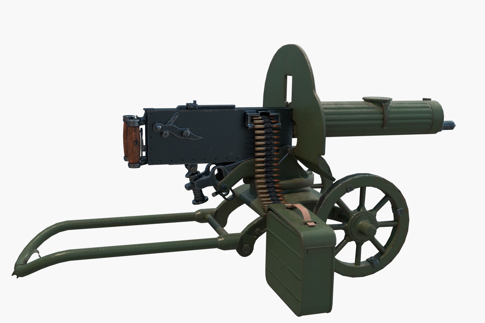 Machine Gun Maxim 3D Model - TurboSquid 1878420