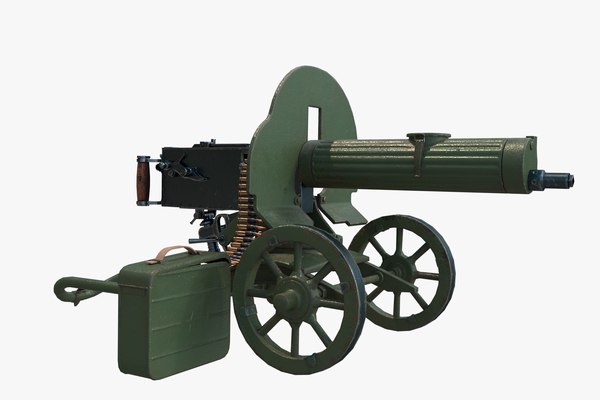 Machine Gun Maxim 3D model - TurboSquid 1878420