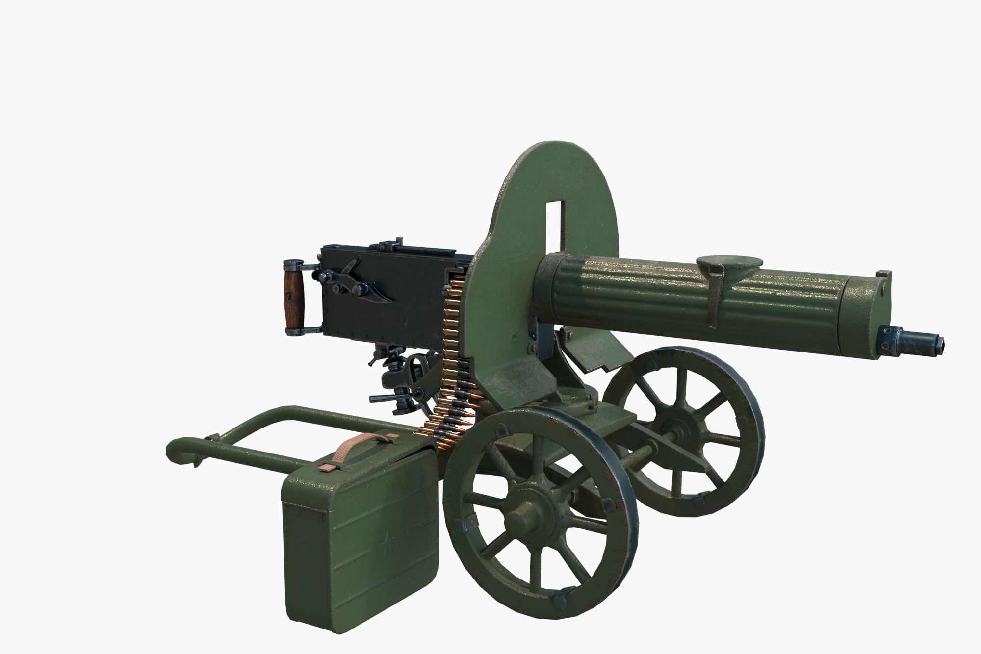 Machine Gun Maxim 3D model - TurboSquid 1878420