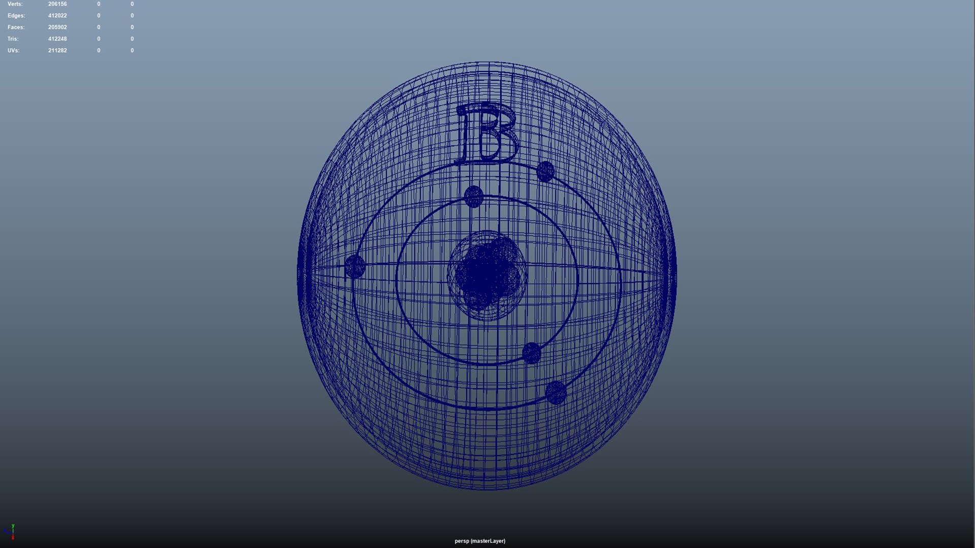 Boron Atom Model - TurboSquid 2129314
